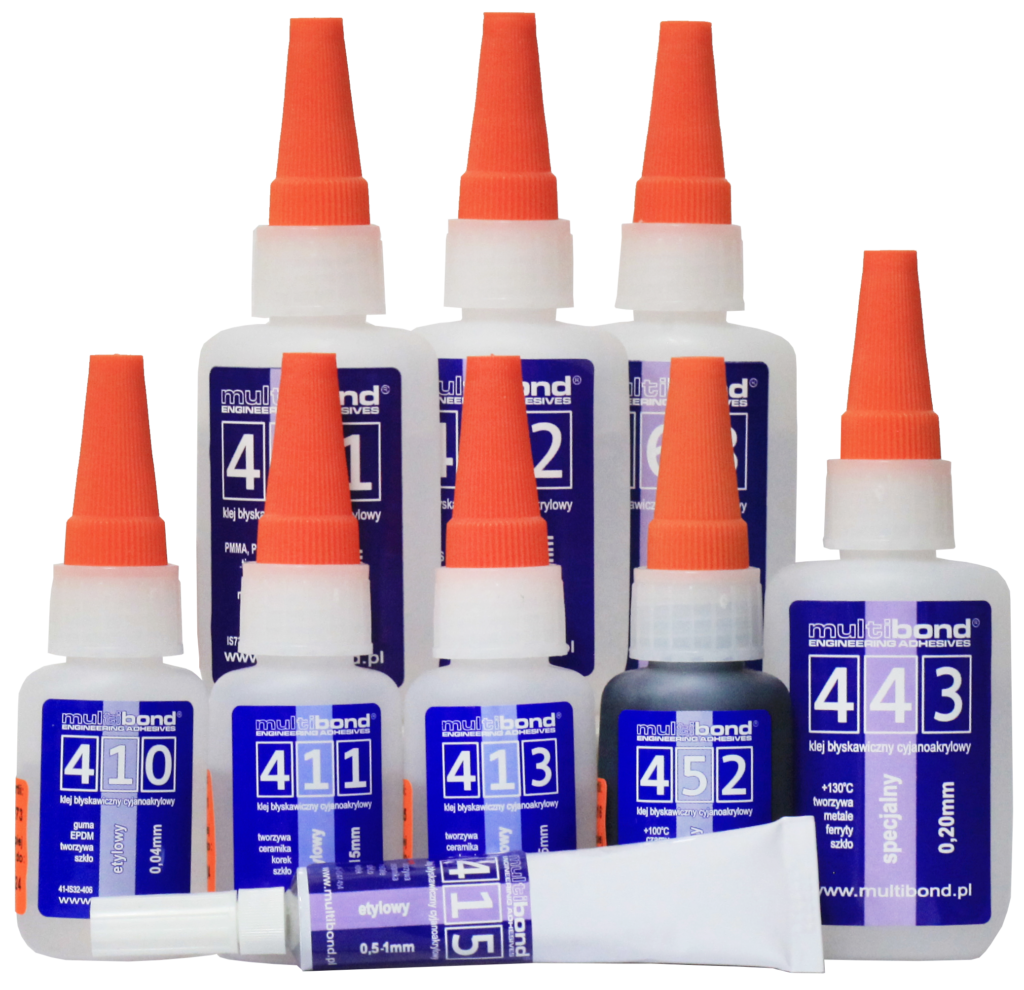 Seria 400 – kleje cyjanoakrylowe MULTIBOND – Multibond